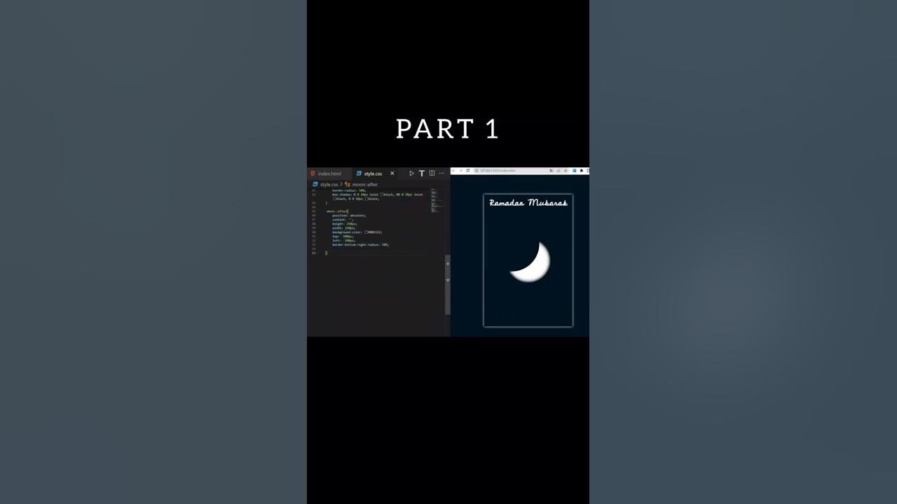 Ramadan Card Day 1 Youtuber Youtube Html Css Youtubeshorts Coding Trending Subscribe