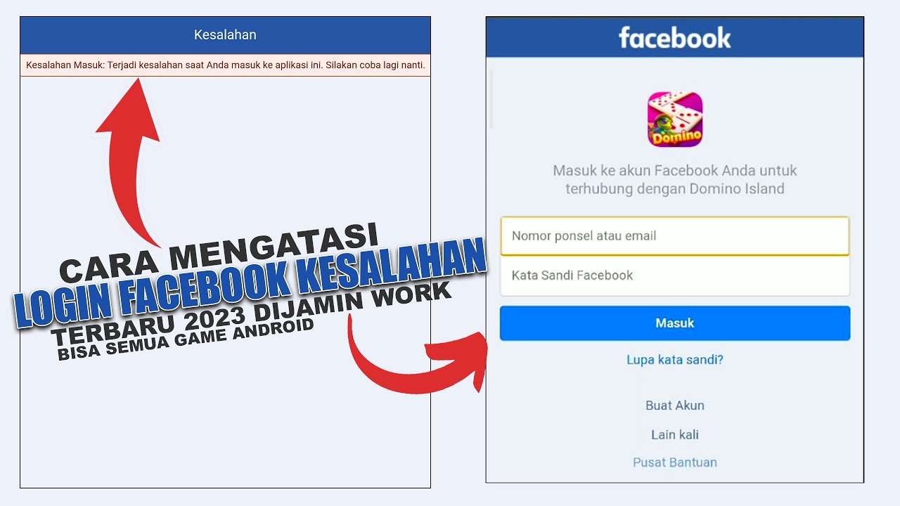 Solusi Login Facebook Kamu Error? Ini Cara Mengatasi Kesalahan Masuk di Higgs Domino Terbaru ...