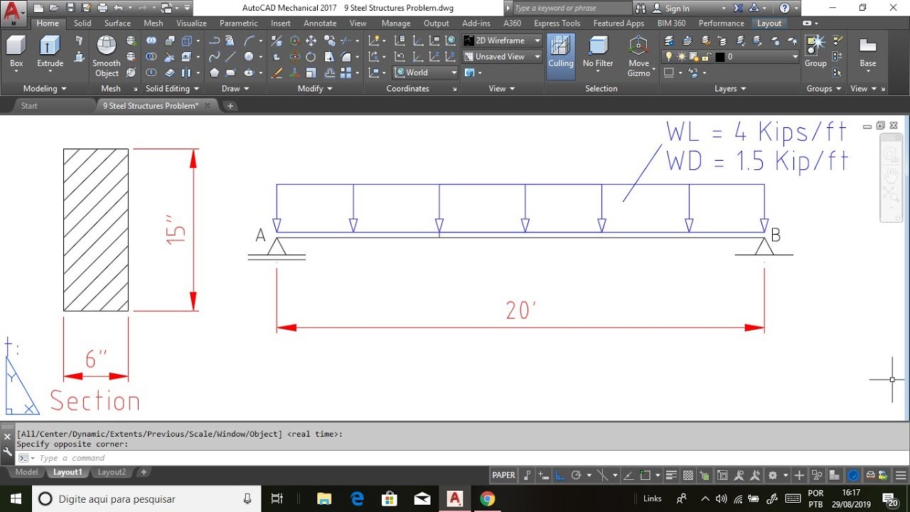 How Calculate the Moment of Inertia and the Bending Moment - YouTube