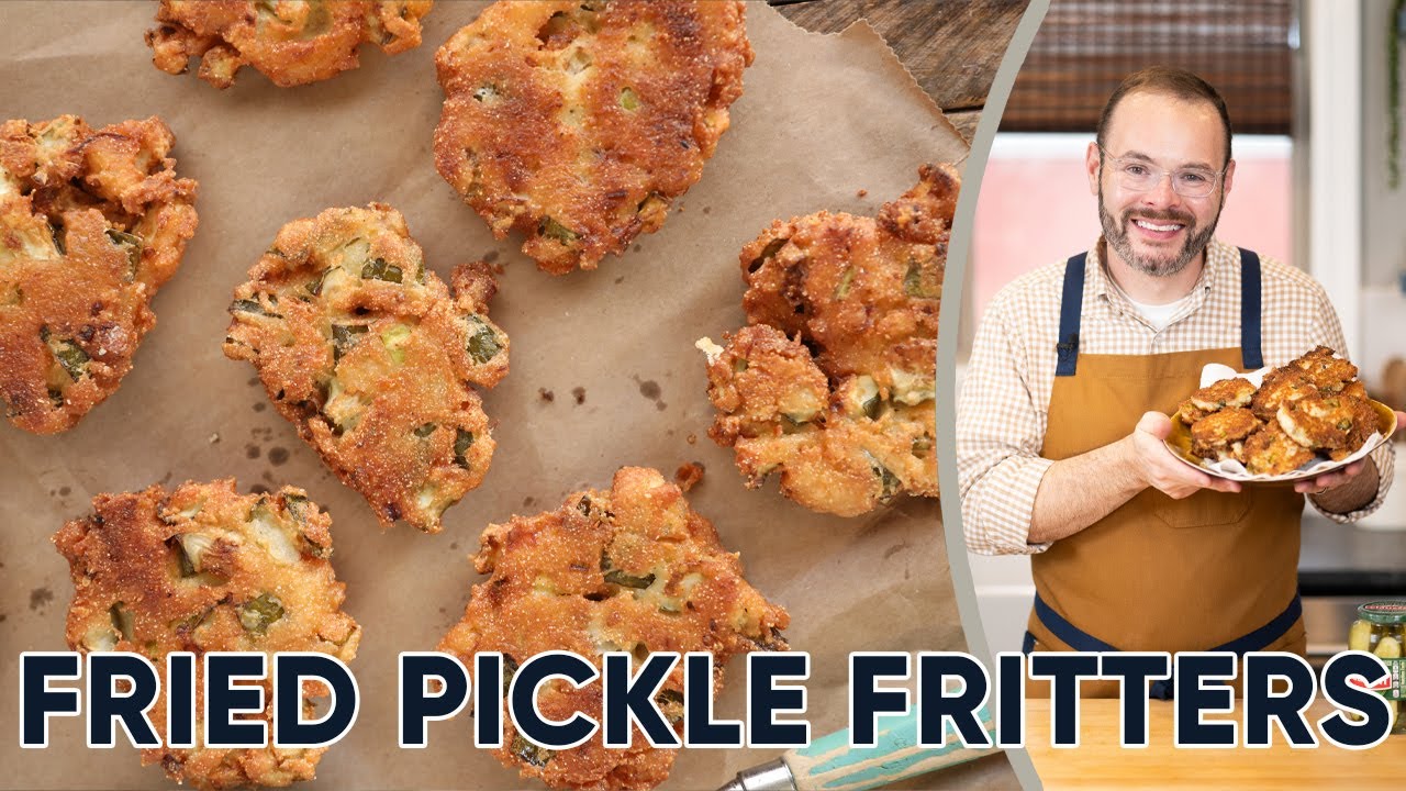 Fried Pickle Fritters Recipe - YouTube