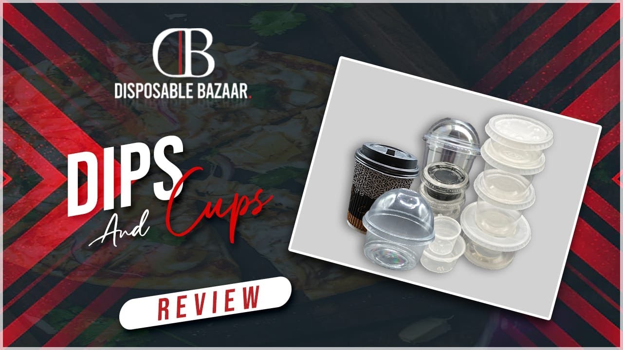 Disposable Items | 1oz Attached Lid | Disposable Dips | Takeaway Dips ...