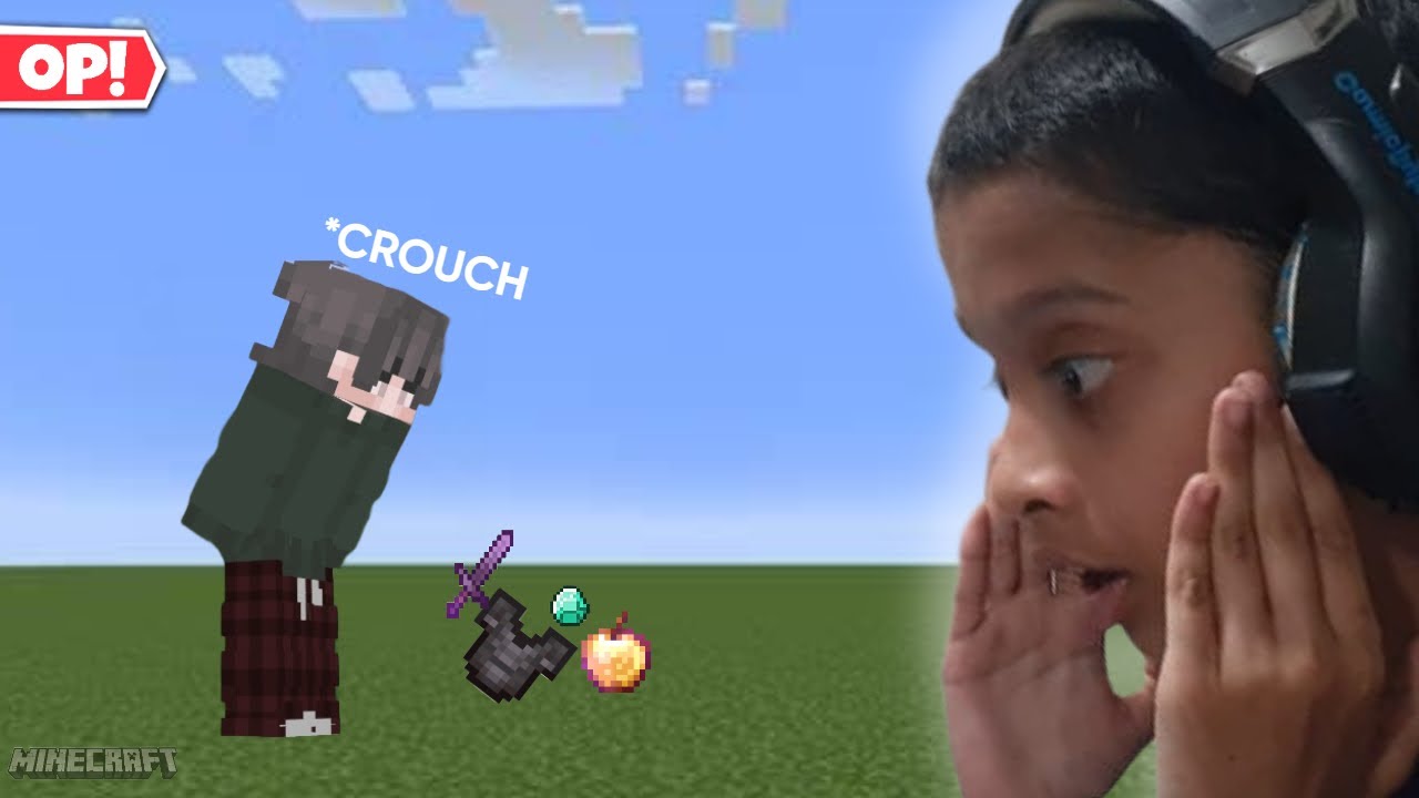 Minecraft, but every crouch gives you op items - YouTube