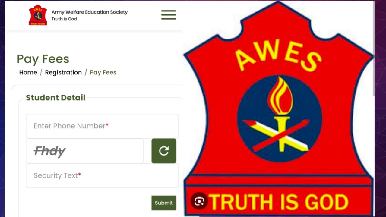 How to login and deposit fees in new ERP software of AWES army schools ...