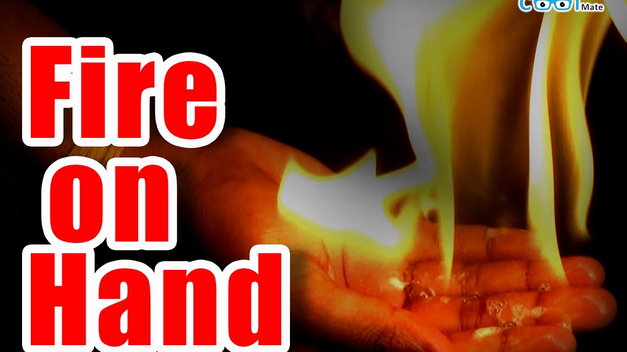 Fire on Hand. Without burning your hand. Do this trick at home . - YouTube