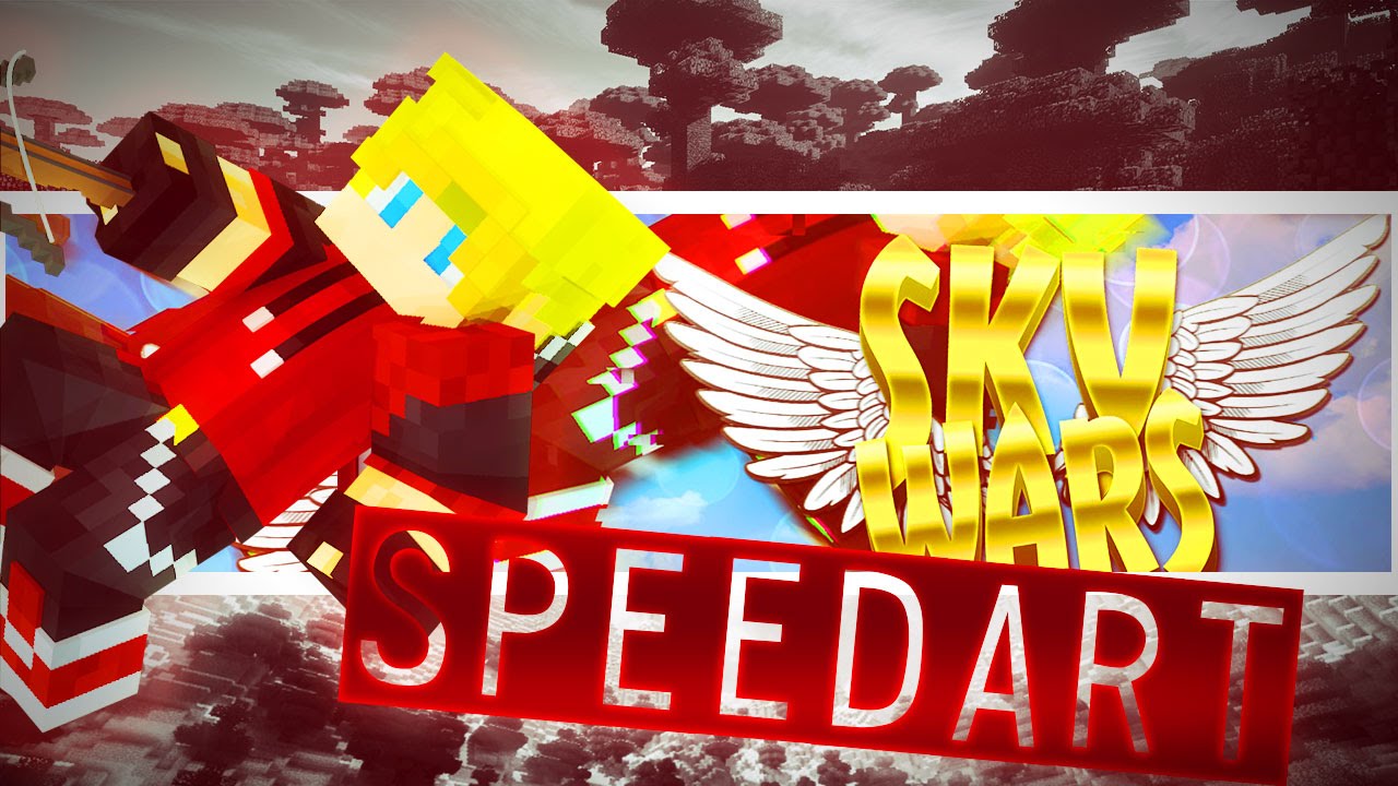 SPEEDART! Minecraft Thumbnail for Skywars - NEW THUMBNAIL & GAMEPLAYS ...