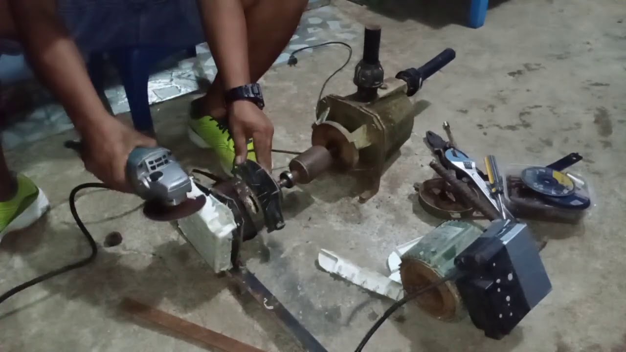motor of washing machine used for water pump - YouTube