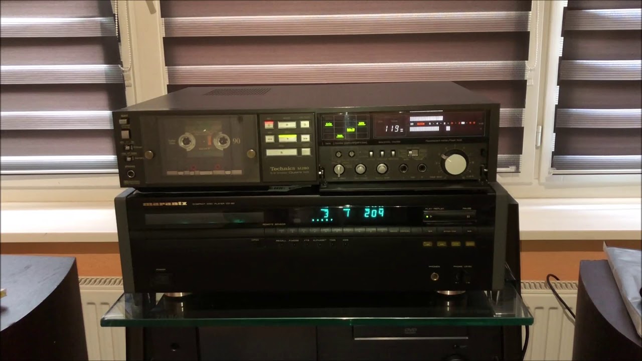 Technics RS-M280 & Marantz CD-80 - YouTube