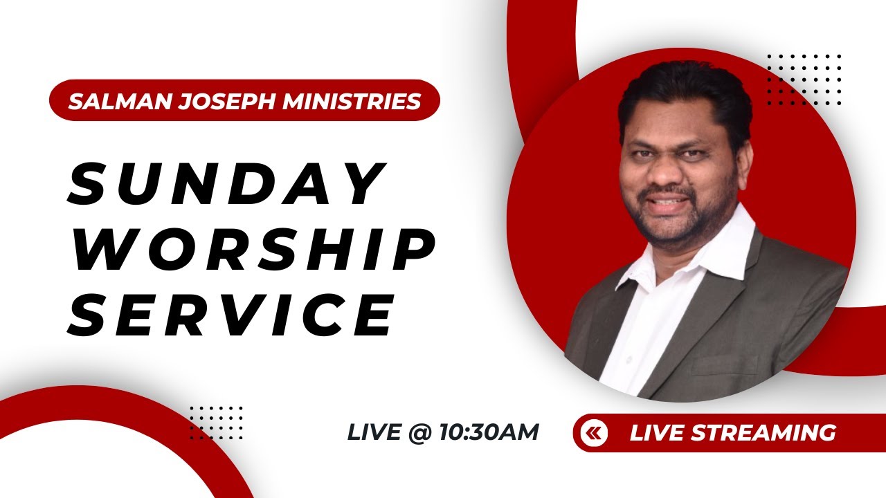 08-09-2024 || SUNDAY WORSHIP SERVICE || SALMAN JOSEPH MINISTRIES ...
