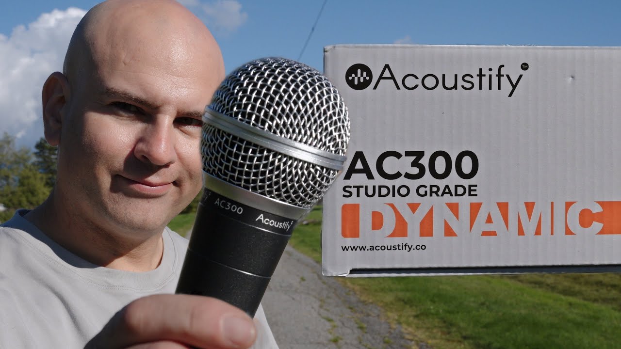 Acoustify AC300 XLR / 1/4" Dynamic Microphone Review - YouTube