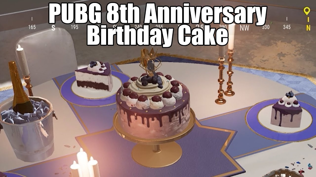 PUBG: 8th Anniversary Birthday Cake Location - YouTube