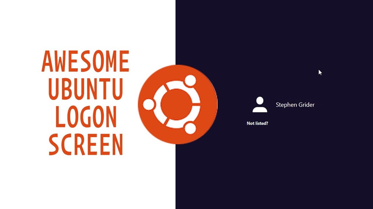 Awesome Ubuntu Linux Logon Screen. HTML & CSS Only. - YouTube