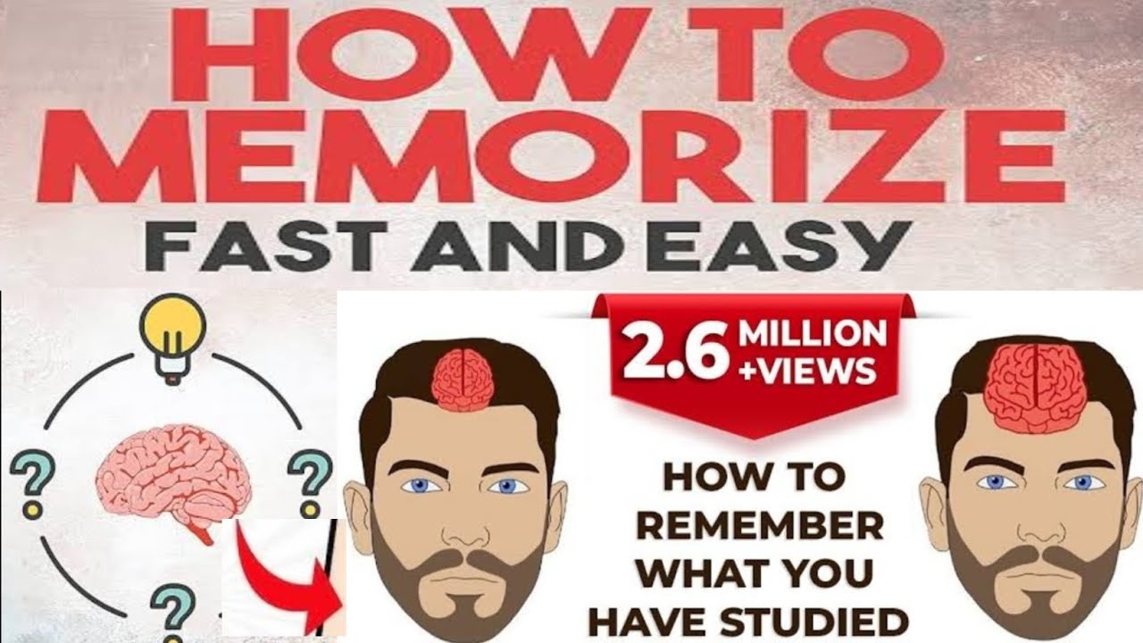 How to memorize fast and easily| Memorize fast and easily🧠 #brainhacks ...