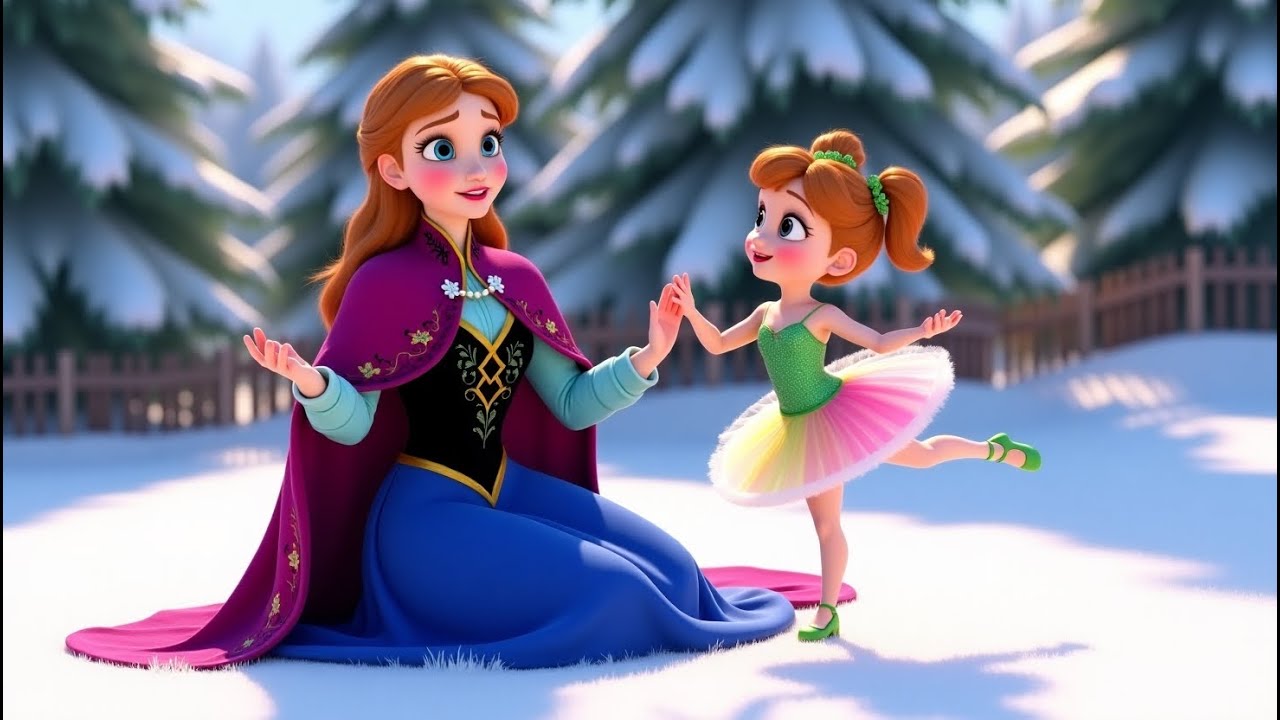 🆕🎶Anna & Her daughter's Magical Bond : Dancing Through Winter 🩰 ️ ...