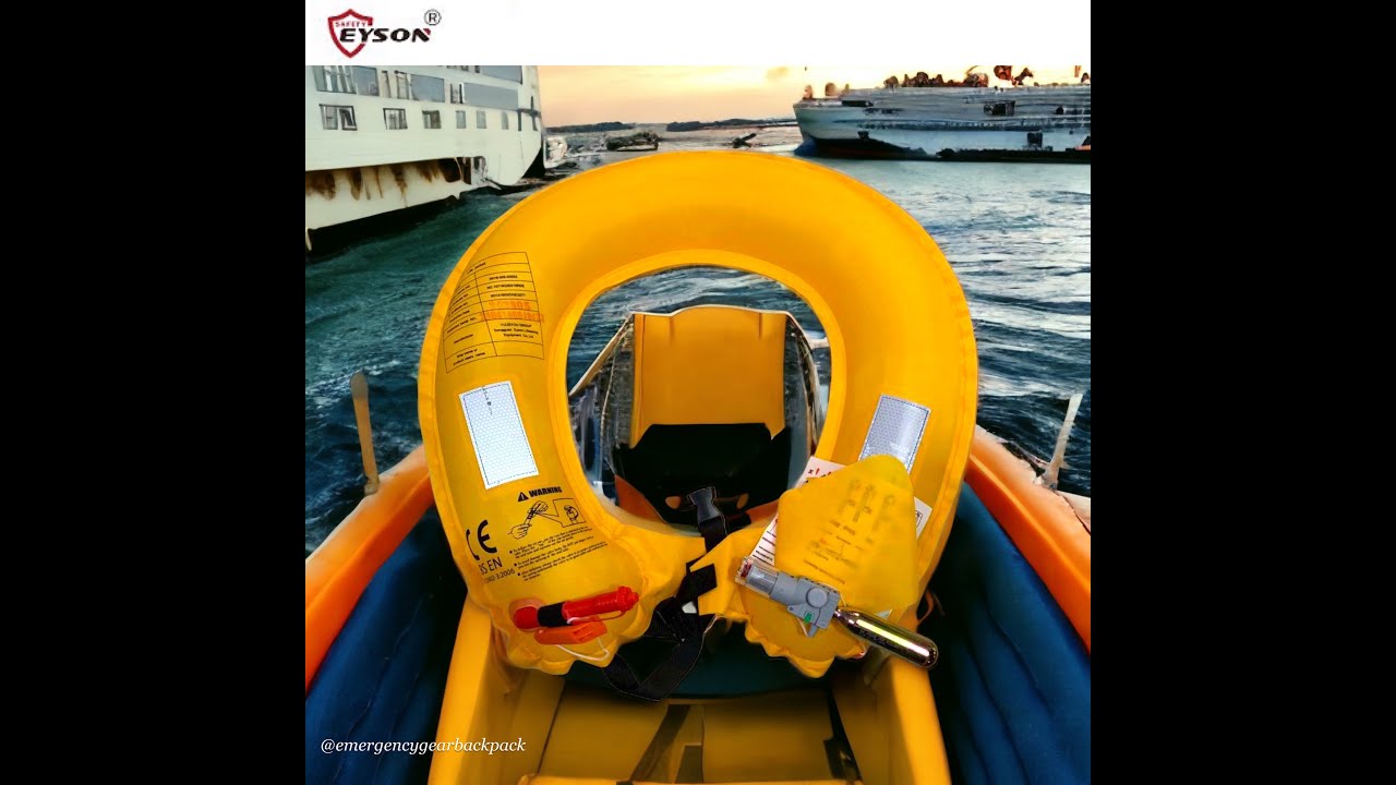 EYSON CCS602 Waist Inflatable Life Jacket CE Certified - YouTube