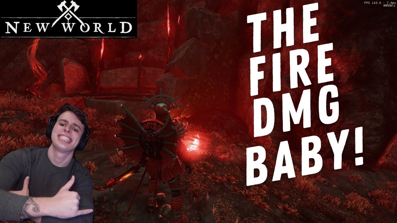 THE FIRE DMG IS INSANE! NEW WORLD BOW PVP! - YouTube