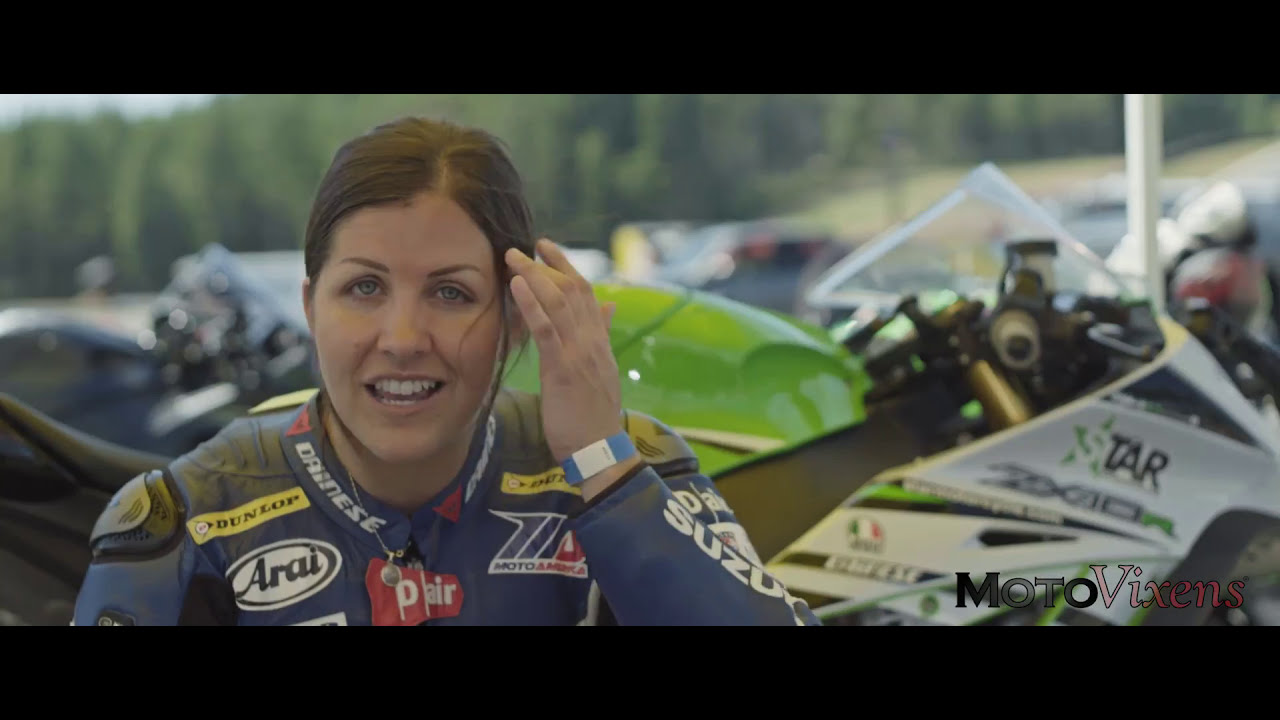 MotoVixens/CC Track Events Caroline Olsen Interview - YouTube