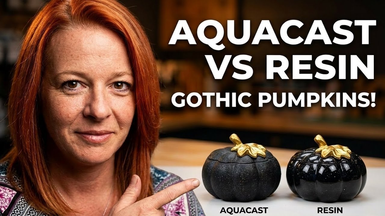 Creating Gothic Pumpkins Using Aquacast and Resin! - YouTube
