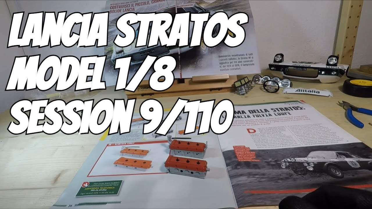 09 Lancia Stratos Model Kit 1/8 | ASMR Build Experience | ランチア ストラトス模型 ...