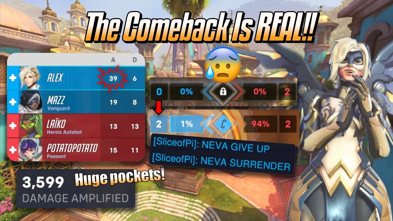 The Comeback Is REAL!! 😰 - Mercy Gameplay & Commentary - Overwatch 2 ...