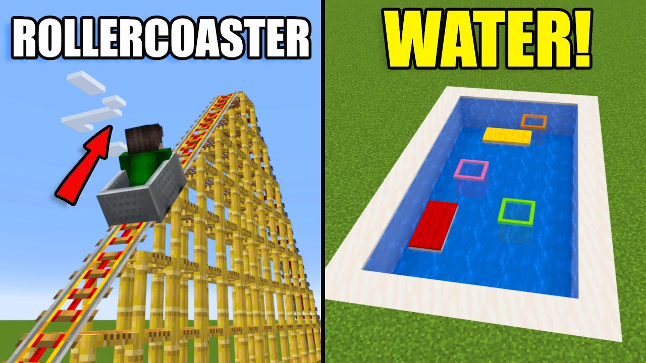 MINECRAFT: 10+ Summer Party Build Hacks! - YouTube