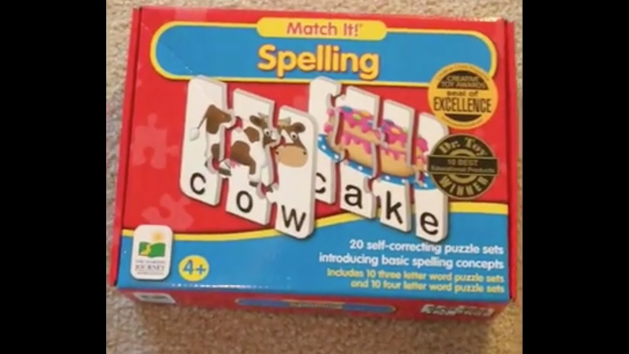 The Learning Journey Match It! Spelling - YouTube