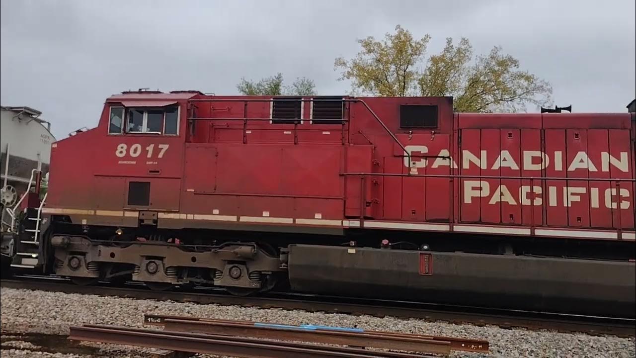 CP Mix Freight Train Up Close With a NS Train helping too at the ...