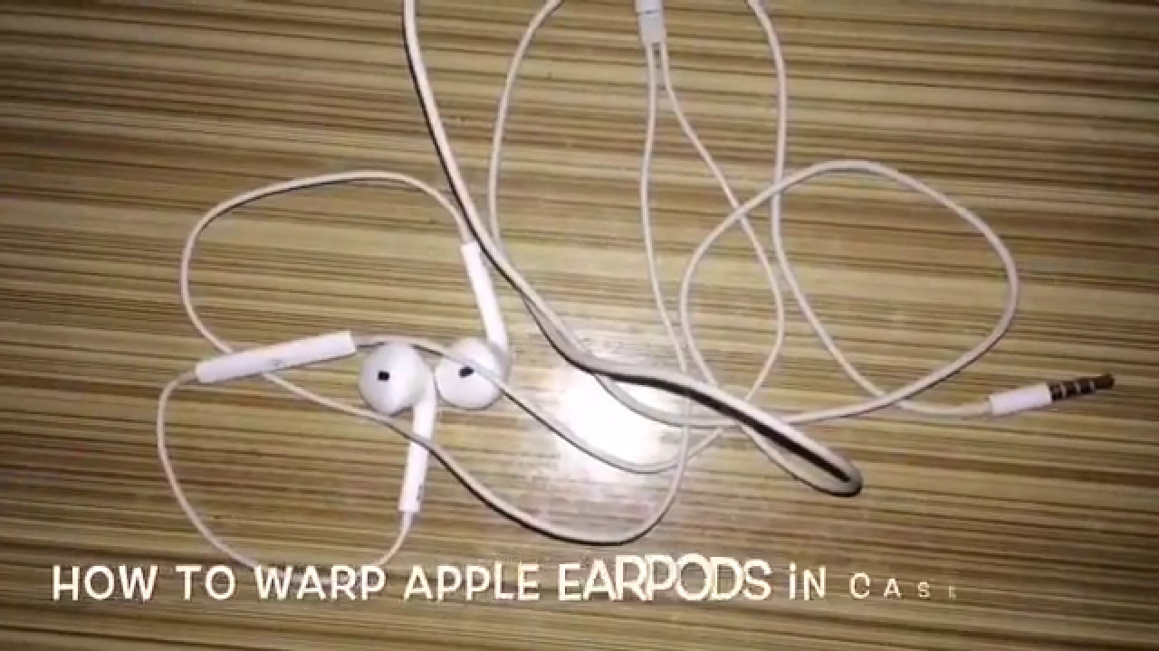 How to wrap Apple EarPods in case - YouTube