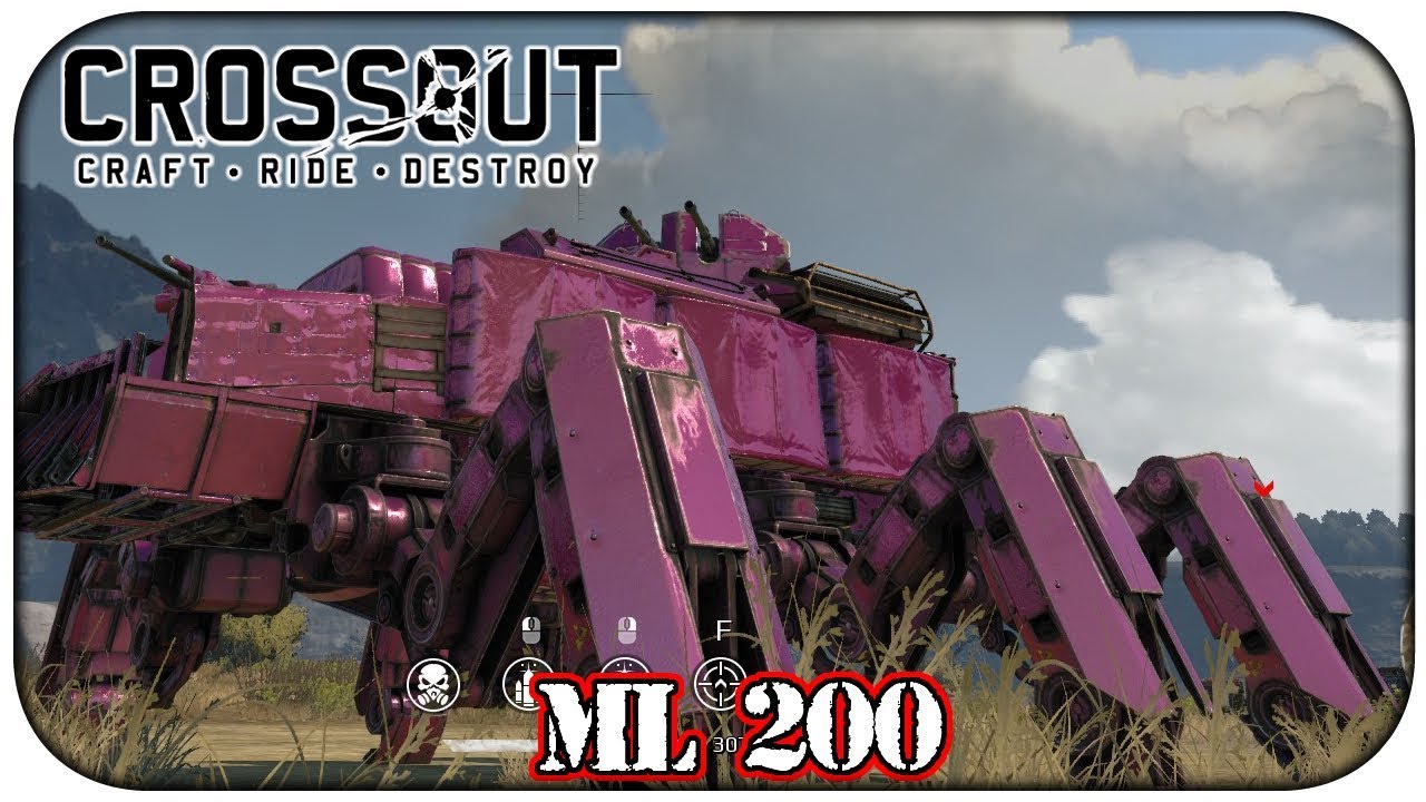 Crossout - Testando as Mechanical leg a ML 200, a famosa pata de aranha ...