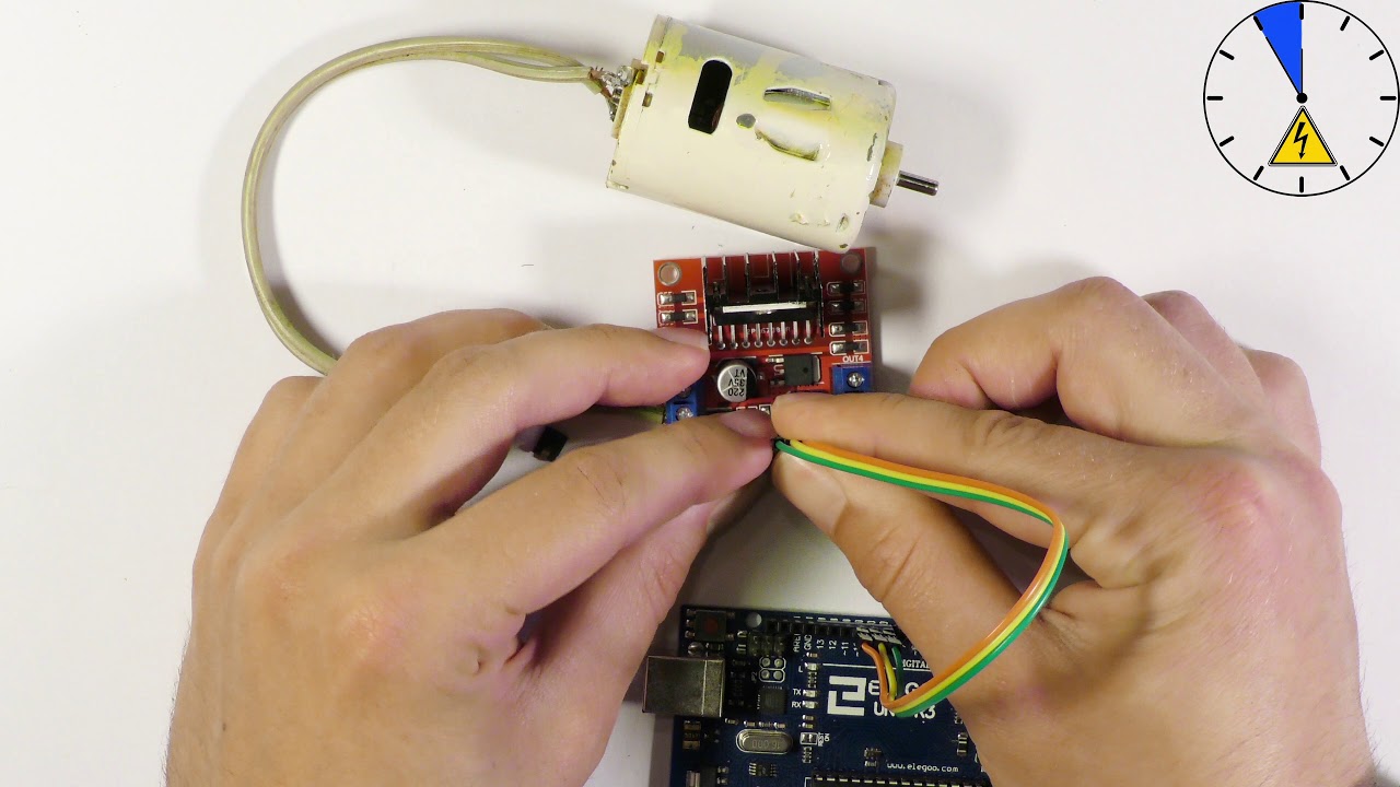 Motor mit L298 ansteuern - Arduino - YouTube