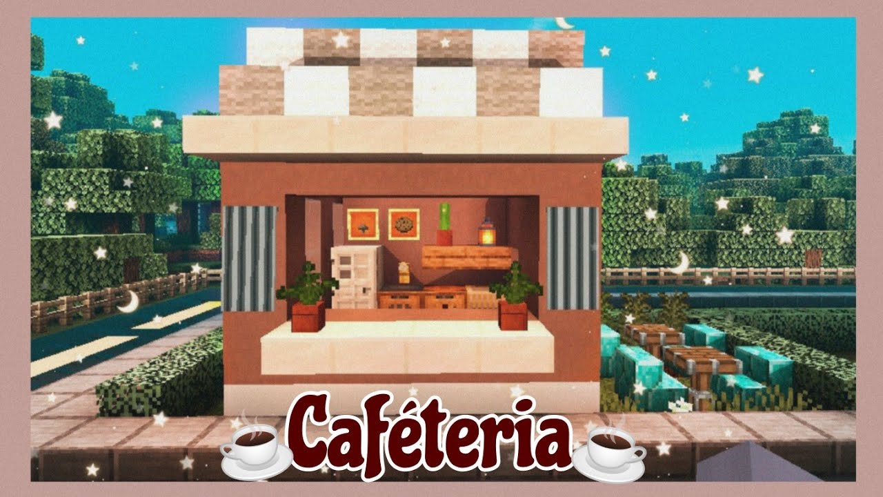 ☕ Caféteria Aesthetic☕[ Minecraft PE\Speed build ] - YouTube