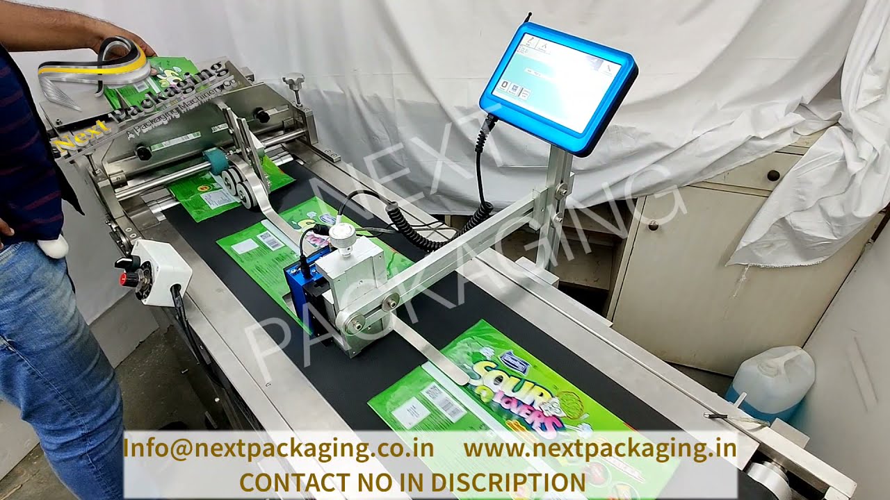 Tij inkjet printer with automatic pouch feeding system | Friction ...