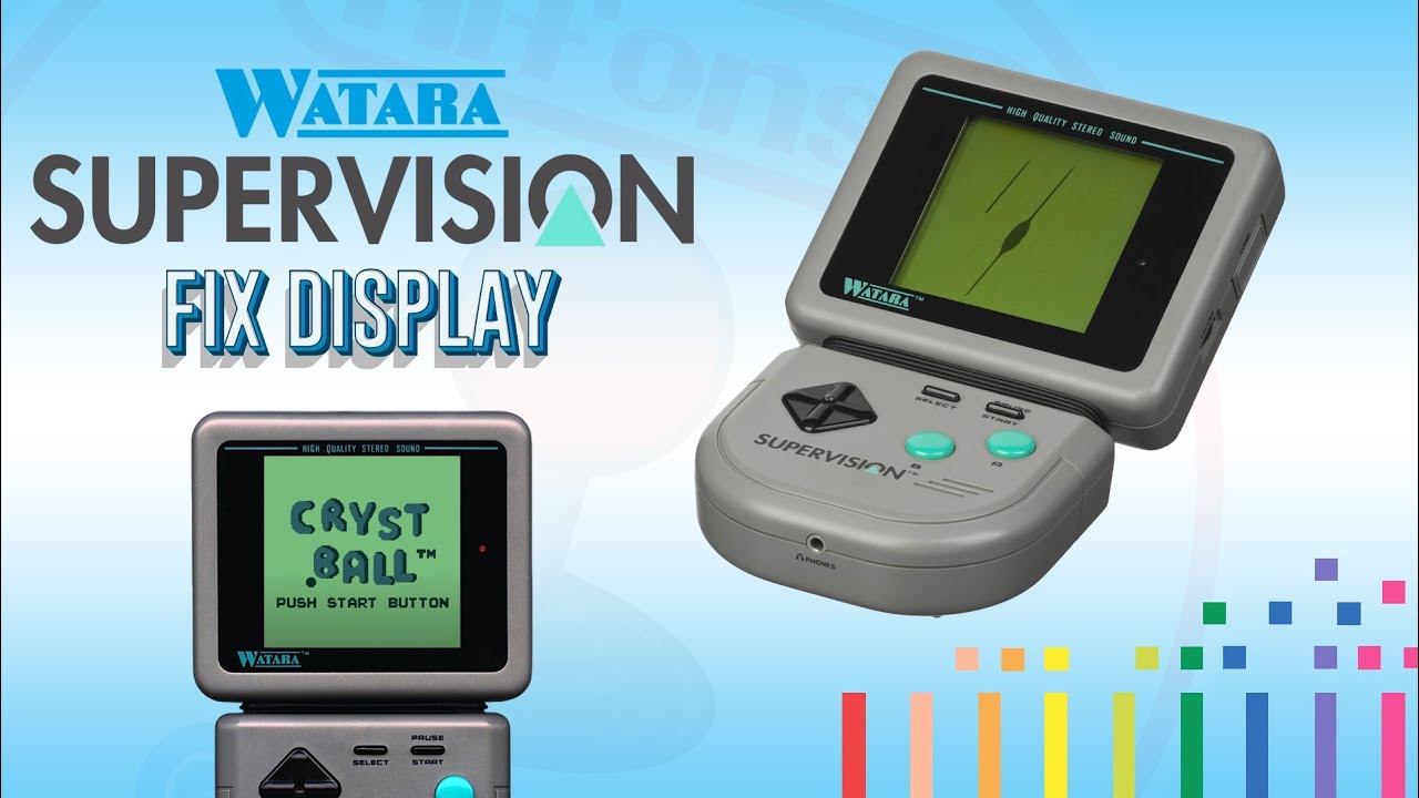 watara supervision(problema schermo) fix screen - YouTube