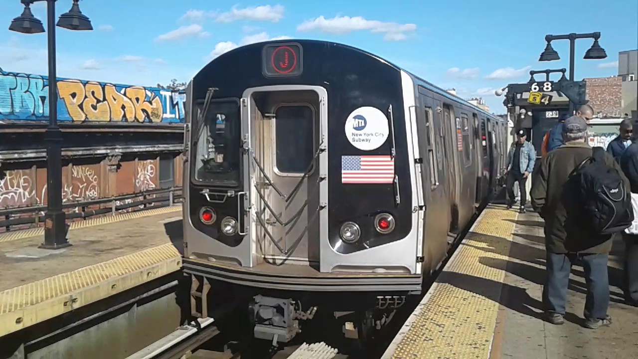 R160 (M) Trains & R143 (J) Train @ Myrtle Avenue-Broadway PM Rush Hour ...