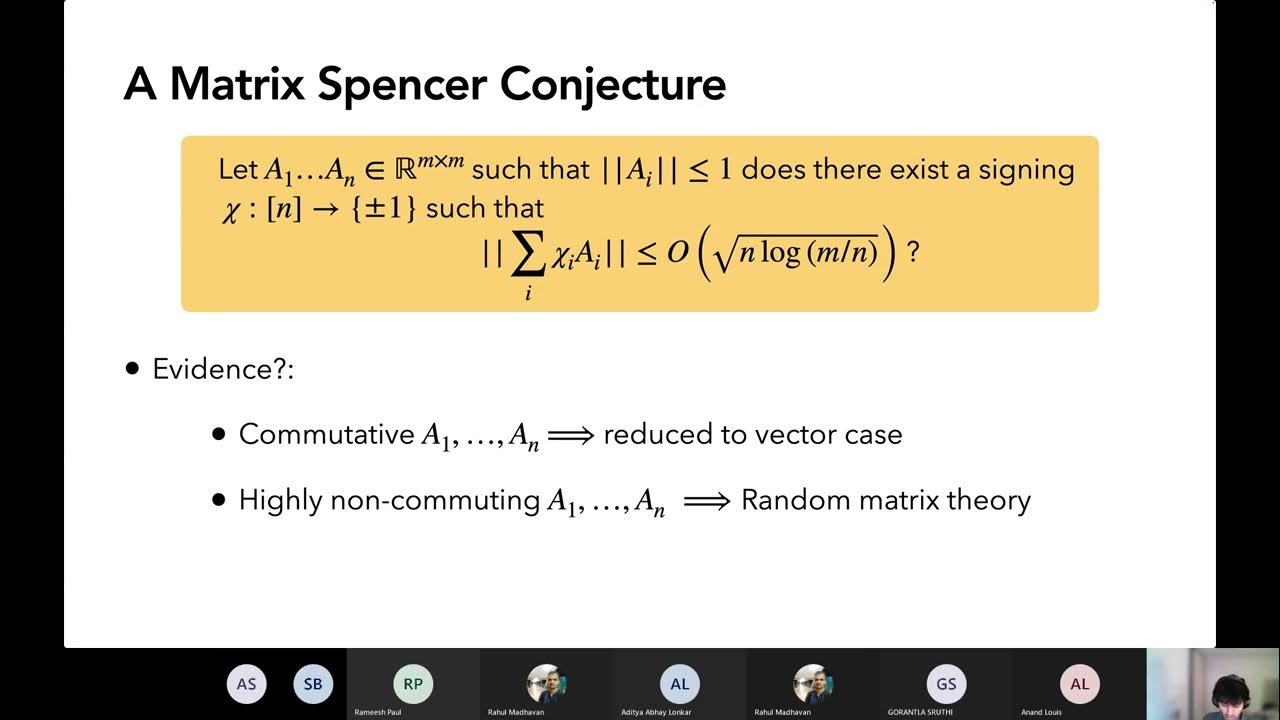 Matrix Discrepancy from Quantum Communication by Abhishek Shetty (UC ...