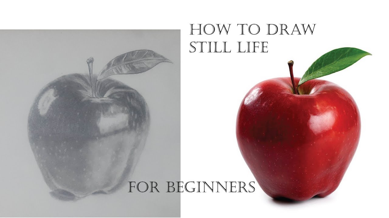 How to draw still life | Drawing tutorial | Apple drawing #art #drawing ...