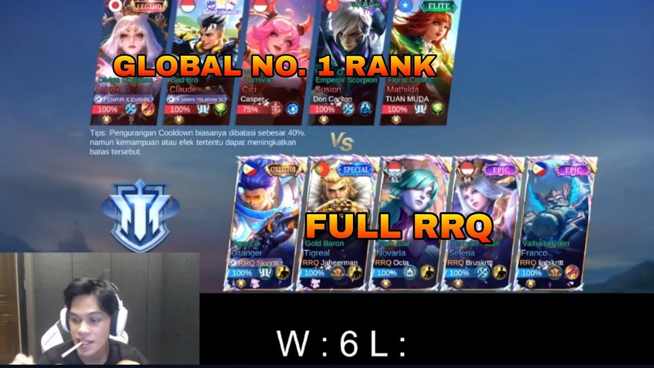 FULL RRQ VS GLOBAL NO. 1 RANK @ SISWA 🔥🔥 - YouTube