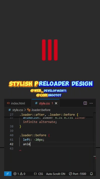 🎨 Modern & Minimal CSS Preloader – Smooth & Clean Animation 🔄 - YouTube