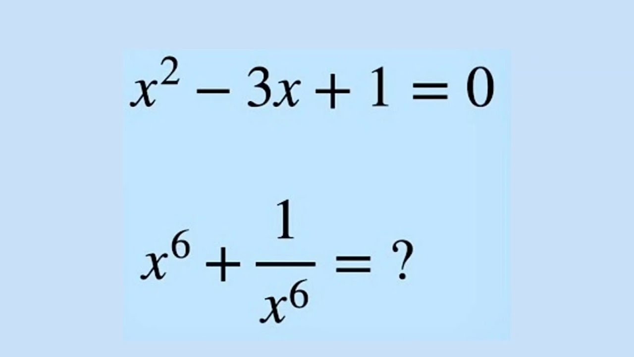 Olympiad Mathematics Question | Expressing an equation in terms of ...