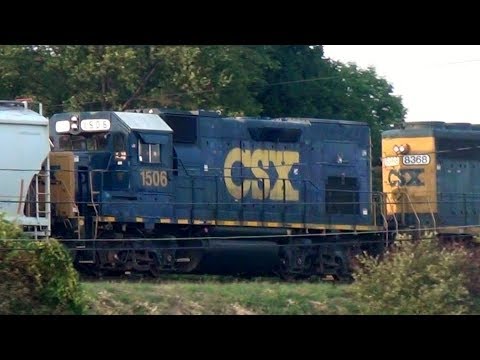 EMD GP15T Trailing on CSX Freight Train - YouTube