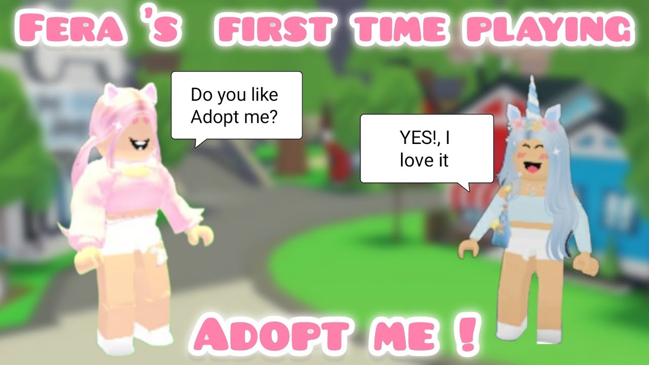 Fera's first time in ⭐ Adopt me.⭐💗 - YouTube