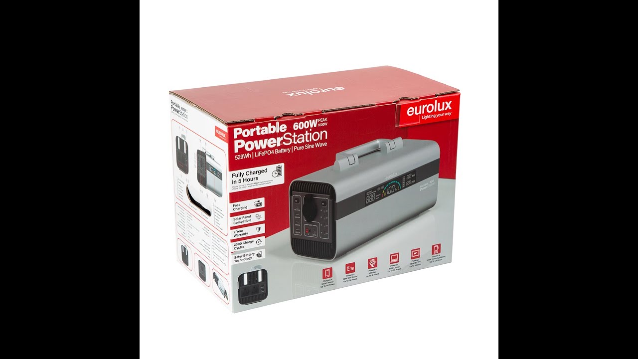 Eurolux Portable Power Station Specifications Video - Wynberg Lights ...