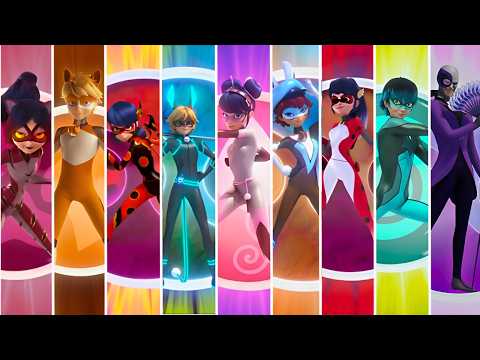 Miraculous Ladybug All Transformations | Season 1 To 5 | Tales of Ladybug And Cat Noir