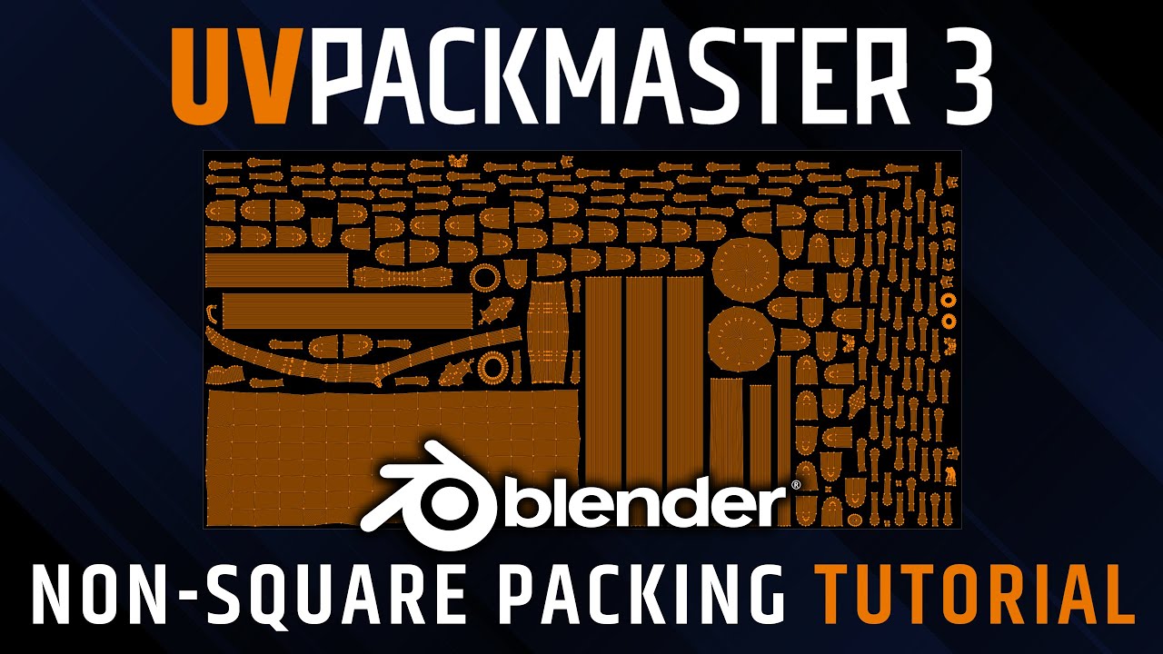 UVPackmaster 3 Blender tutorial - packing for a non-square texture - YouTube