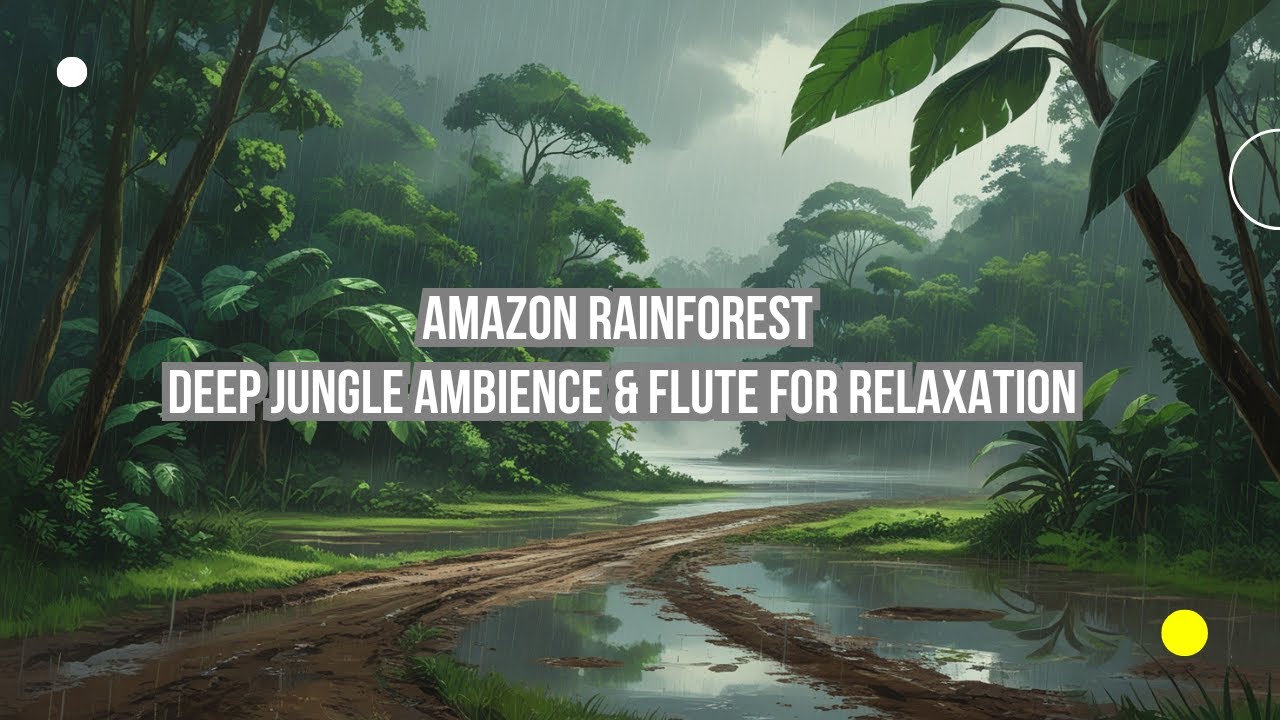Amazon Rainforest – Deep Jungle Ambience & Flute for Relaxation - YouTube