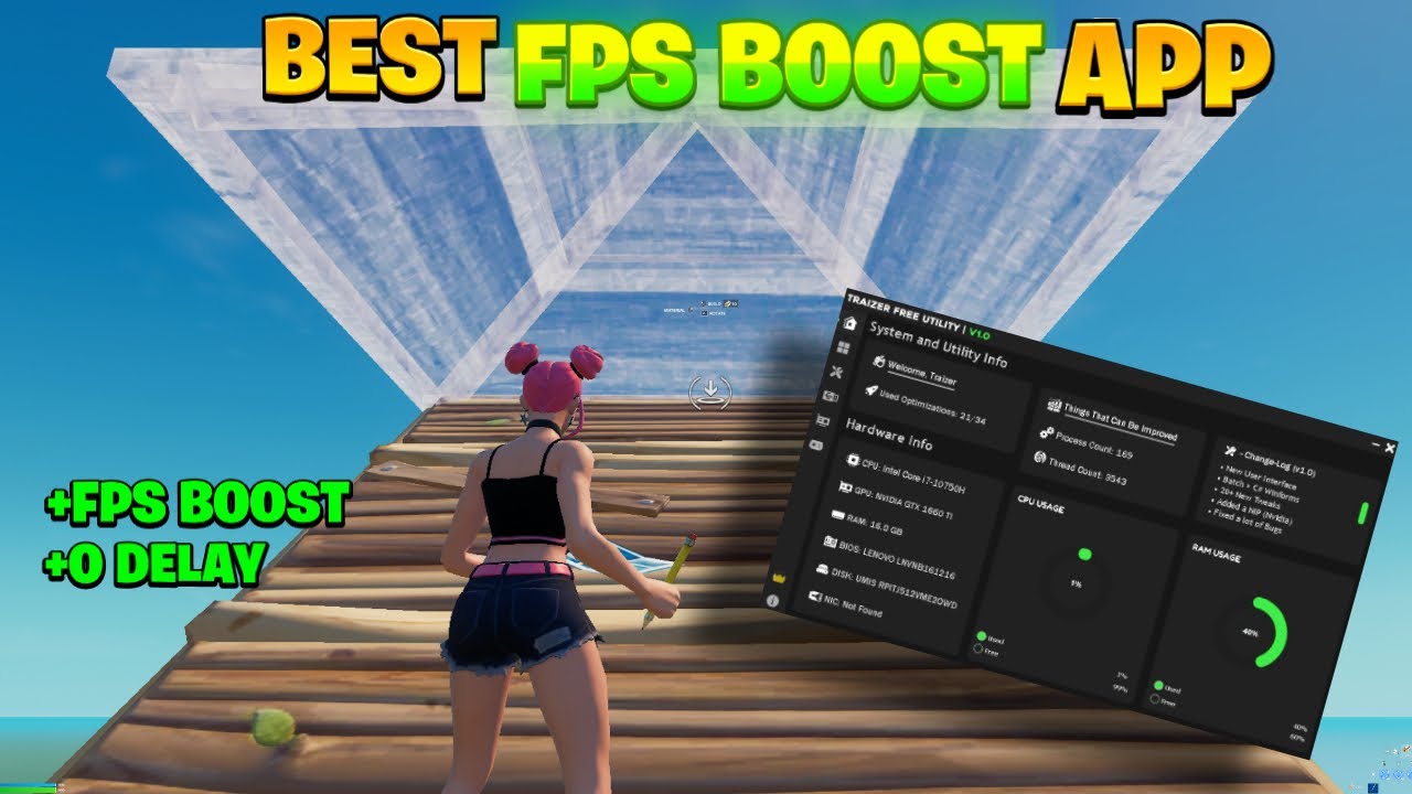 I Boosted My FORTNITE FPS by 69% with Traizer Tweaker! - YouTube