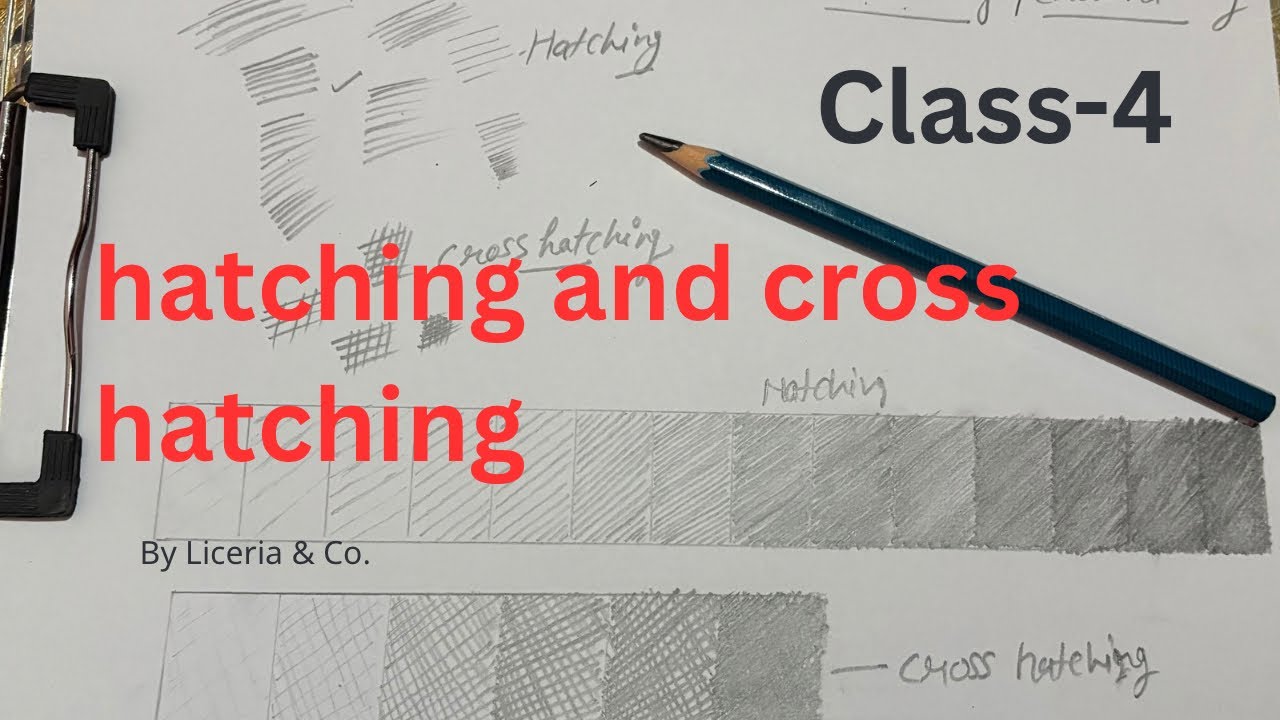 Class-4/ Hatching / cross hatching /live drawing classes /how to learn ...