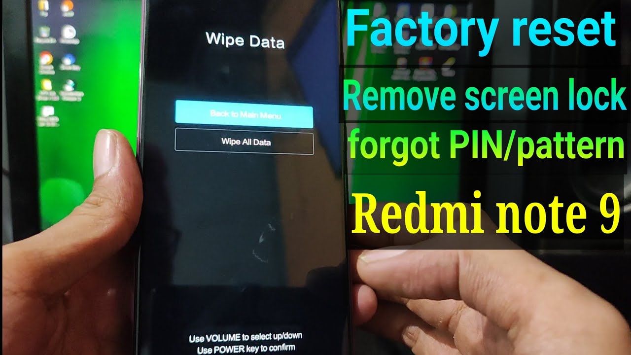 Factory/Hard Reset Redmi Note 9 - YouTube
