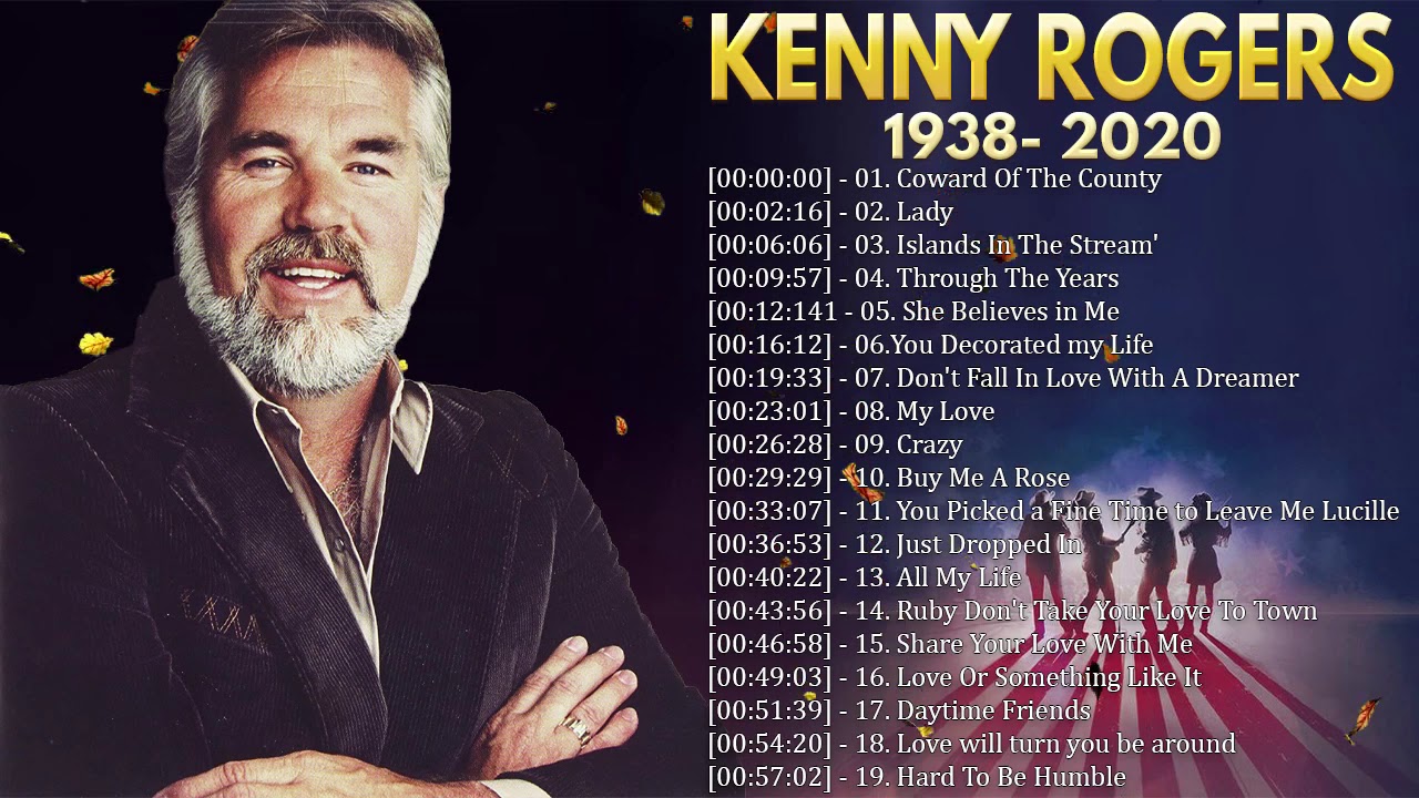 Kenny Rogers Greatest Hits 2020 🎼 Best Songs Of Kenny Rogers 🎼 RIP ...