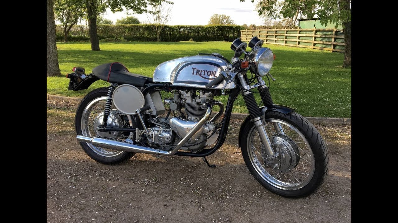 Triton Cafe Racer 1960 500cc for Sale - YouTube