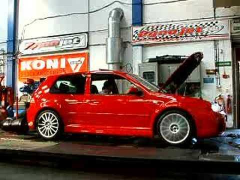 Red mk4 R32 Awesome GTI dyno - YouTube